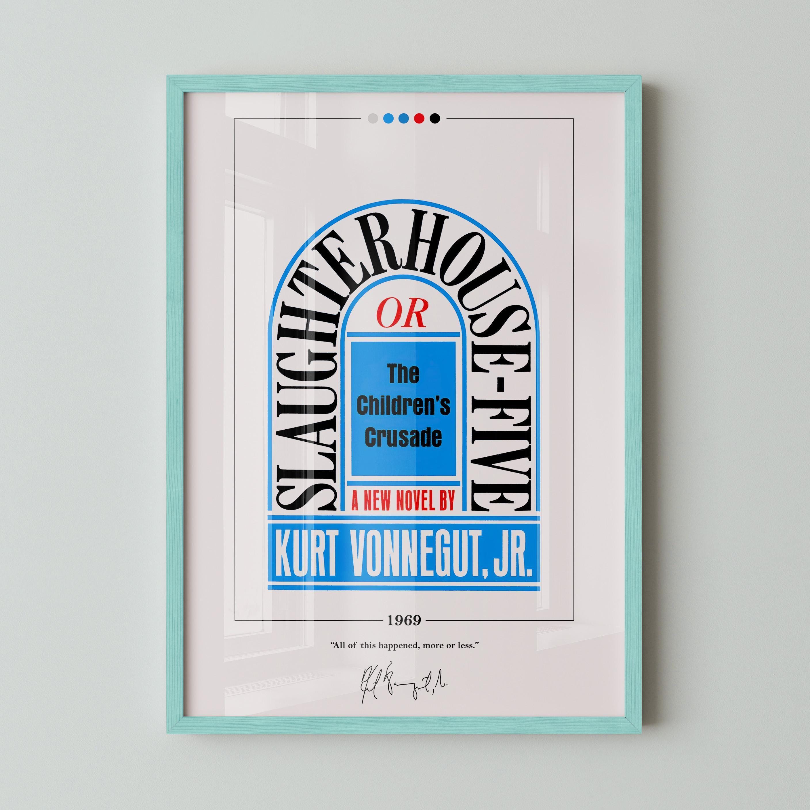 Slaughterhouse Five Book Cover Poster | Kurt Vonnegut, Slaughterhouse ...
