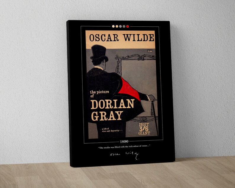 The Picture of Dorian Gray Book Cover Poster Oscar Wilde - Etsy
