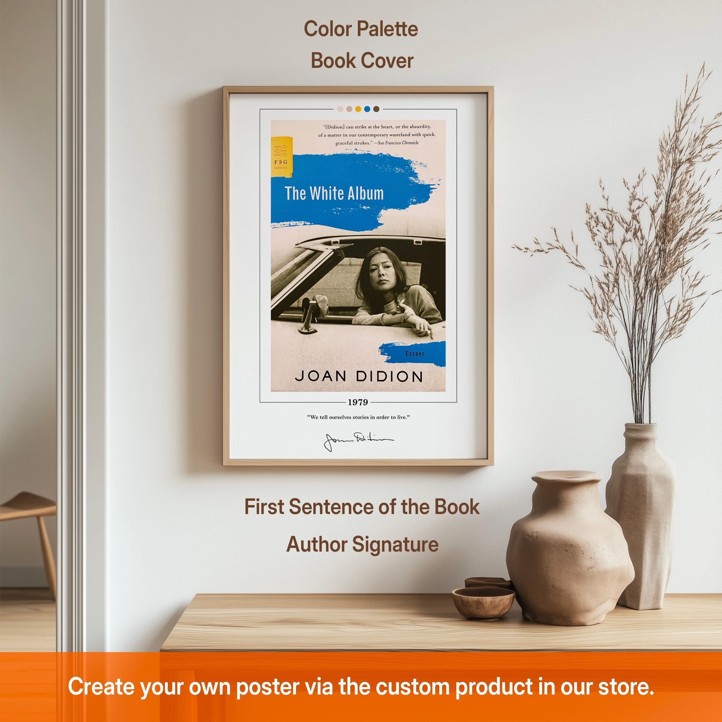 The White Album Book Cover Poster | Joan Didion, the White Album Poster ...
