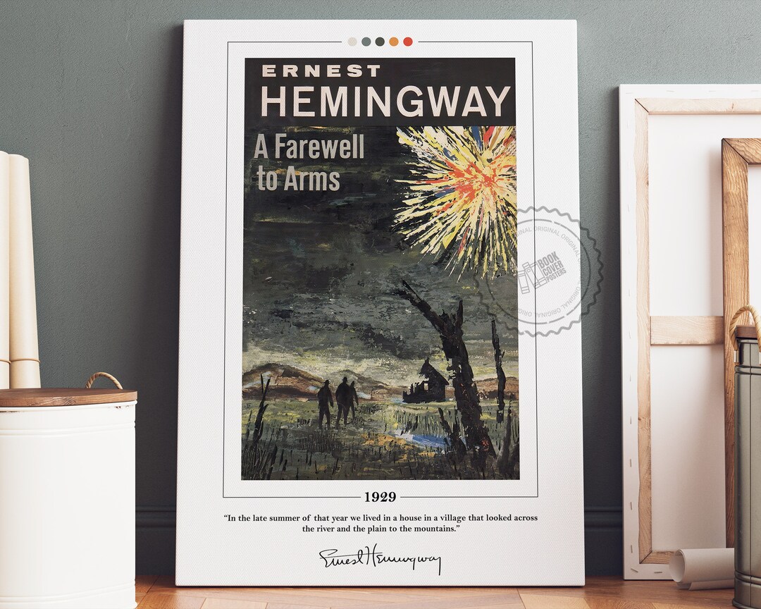 A Farewell to Arms Book Cover Poster | Ernest Hemingway, A Farewell to ...
