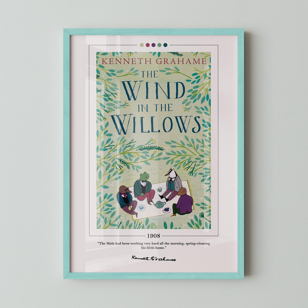 The Wind in the Willows Book Cover Poster | Kenneth Grahame, the Wind ...