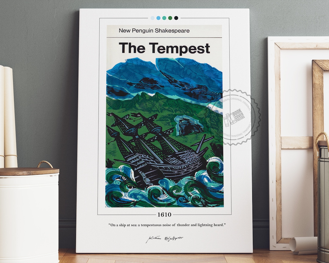 The Tempest Book Cover Poster | William Shakespeare, the Tempest Poster ...
