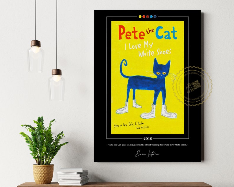 Pete the Cat Book Cover Poster Eric Litwin Pete the Cat - Etsy