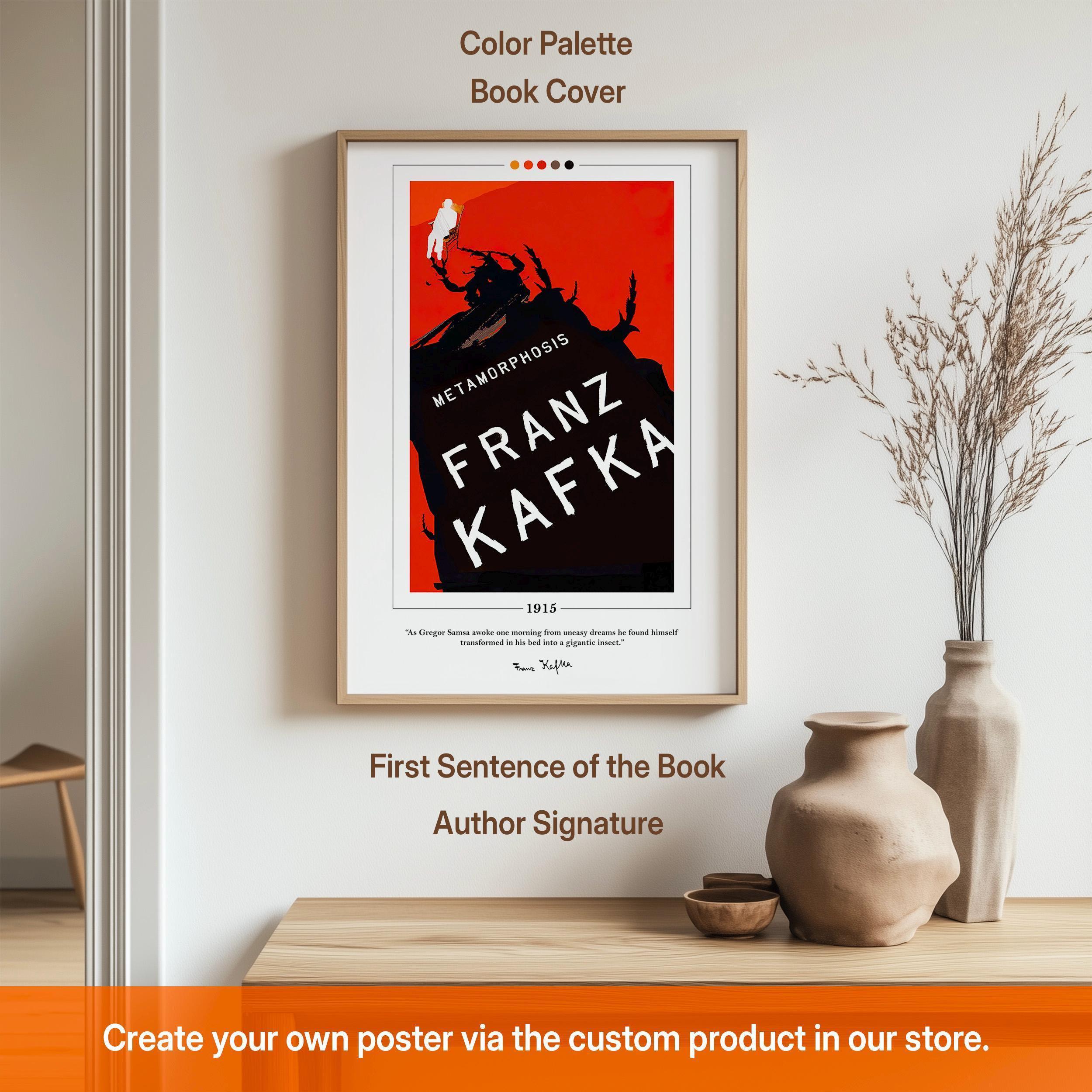 The Metamorphosis Book Cover Poster | Franz Kafka, Metamorphosis Poster ...