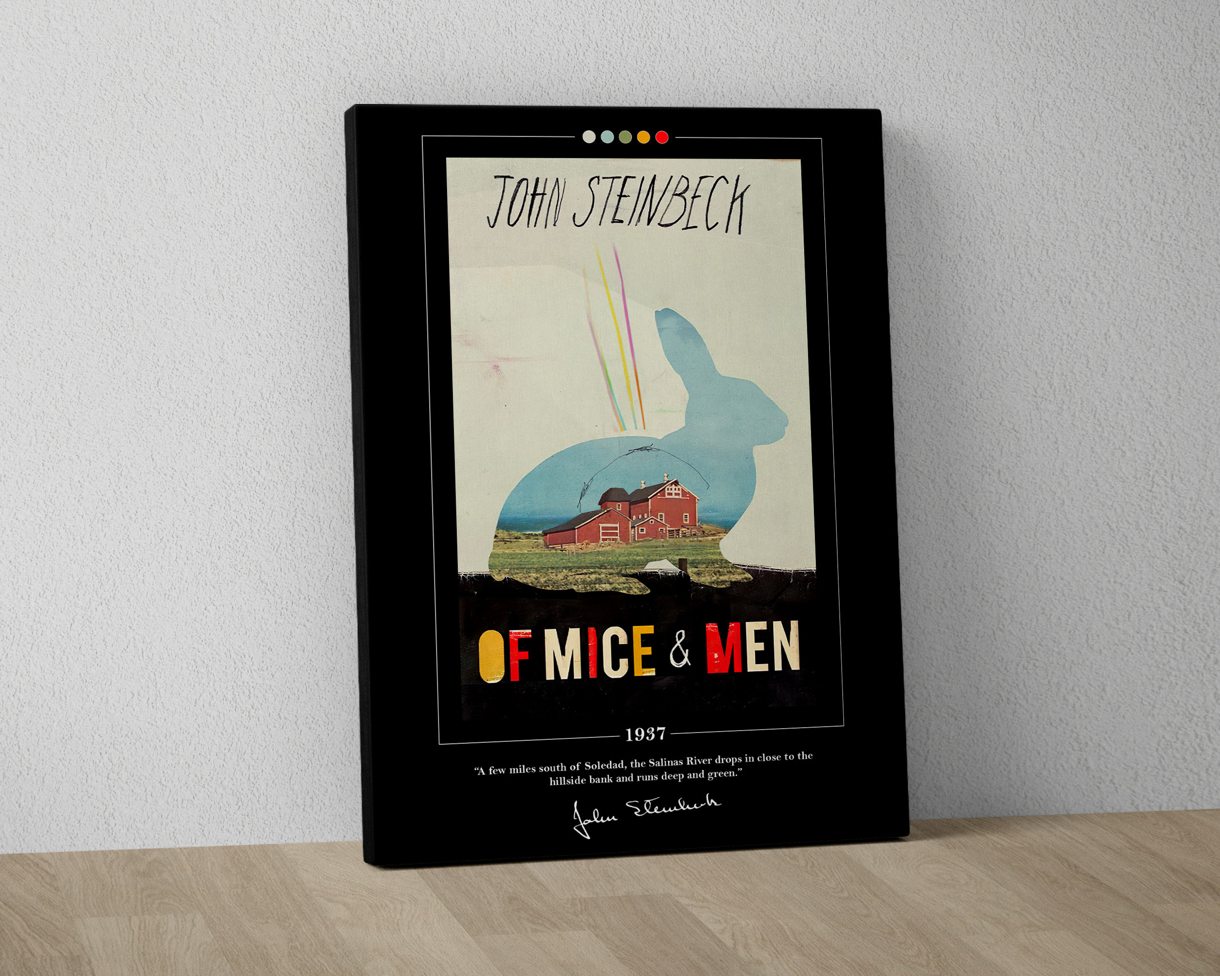 Of Mice And Men Book Cover Poster