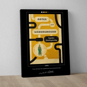 Notes From Underground Book Cover Poster | Fyodor Dostoevsky, Notes ...