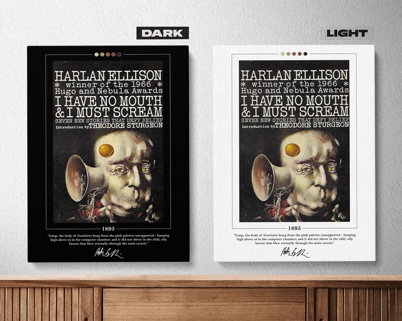 I Have No Mouth and I Must Scream Book Cover Poster Harlan - Etsy