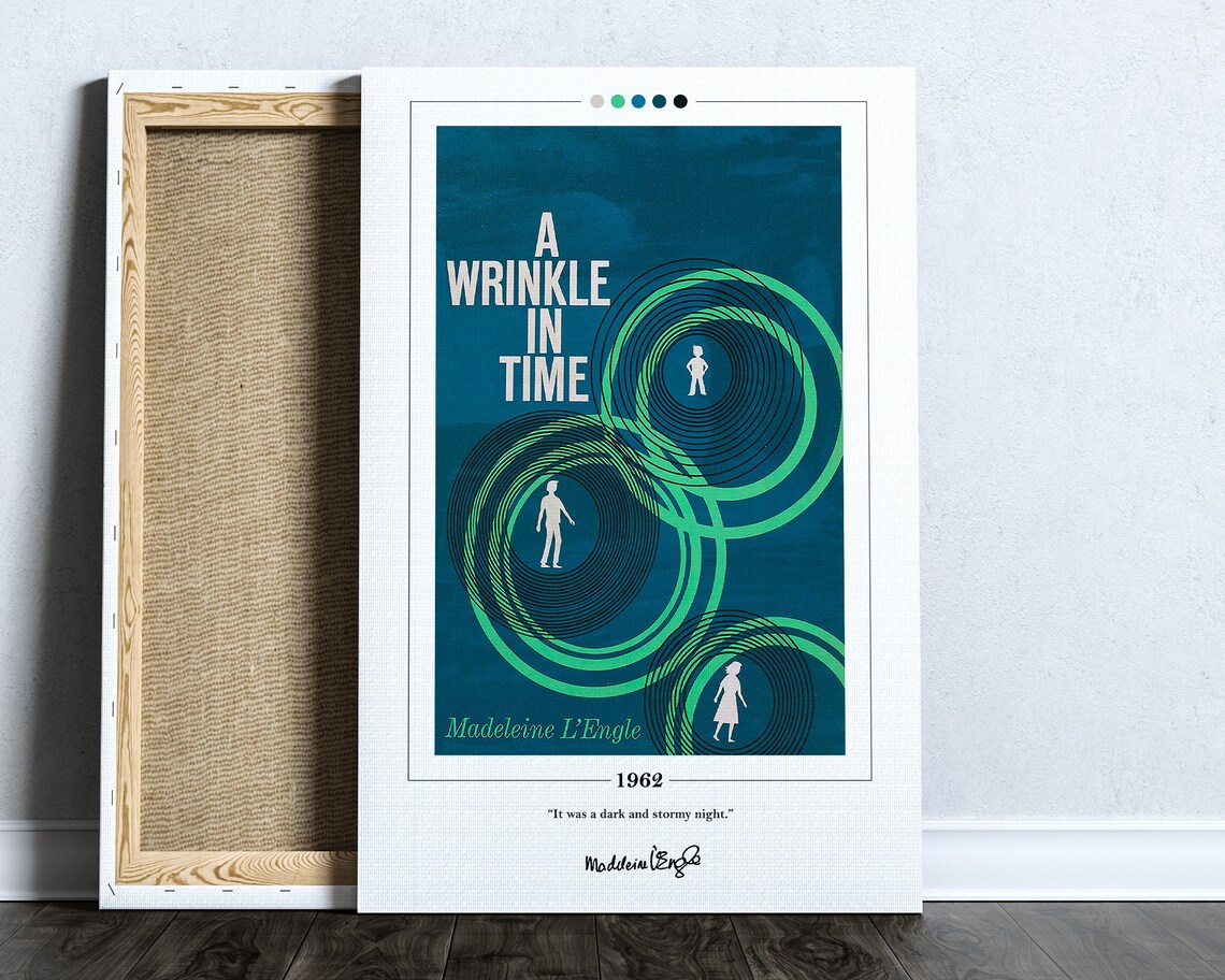 A Wrinkle in Time Book Cover Poster Madeleine L'engle A - Etsy