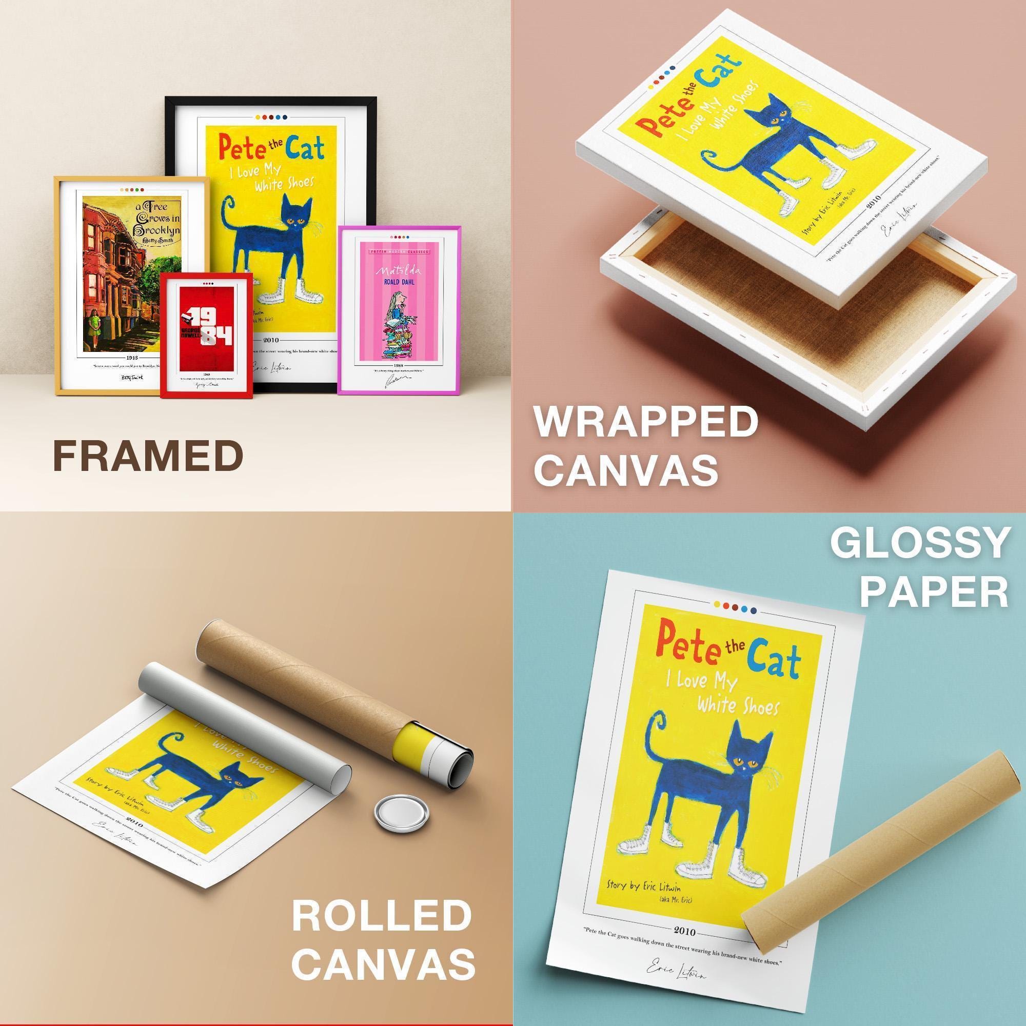 Pete the Cat Book Cover Poster | Eric Litwin, Pete the Cat Poster, Pete ...