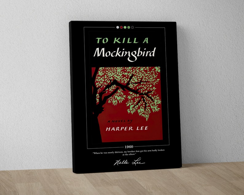 To Kill a Mockingbird Book Cover Poster Harper Lee to Kill - Etsy