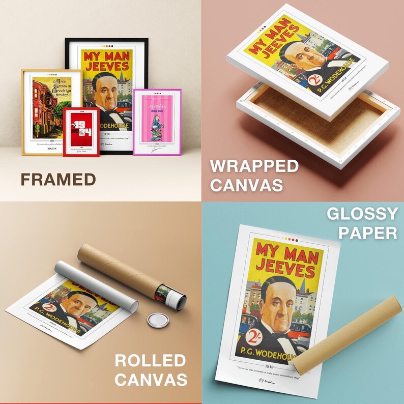 My Man Jeeves Book Cover Poster | P. G. Wodehouse, My Man Jeeves Poster ...