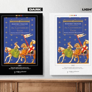 The Canterbury Tales Book Cover Poster | Geoffrey Chaucer, the ...
