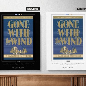 Gone With the Wind Book Cover Poster | Margaret Mitchell, Gone With the ...