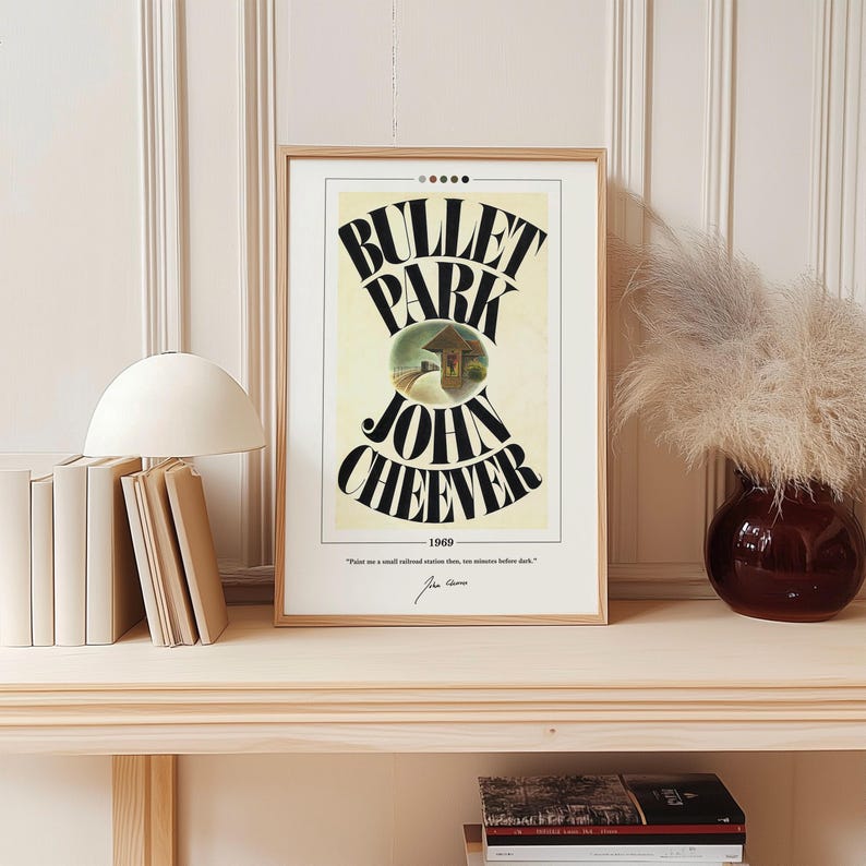 Bullet Park Book Cover Poster | John Cheever, Bullet Park Poster ...