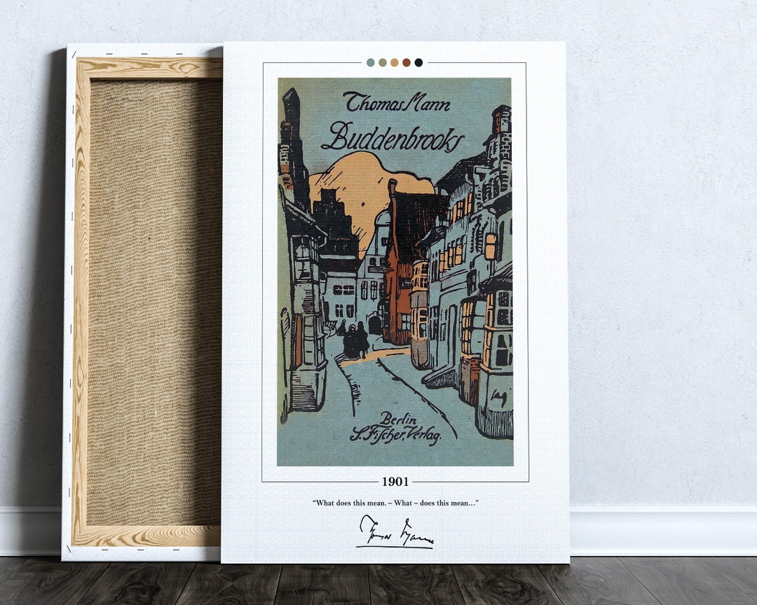 Buddenbrooks Book Cover Poster | Thomas Mann, Buddenbrooks Poster ...