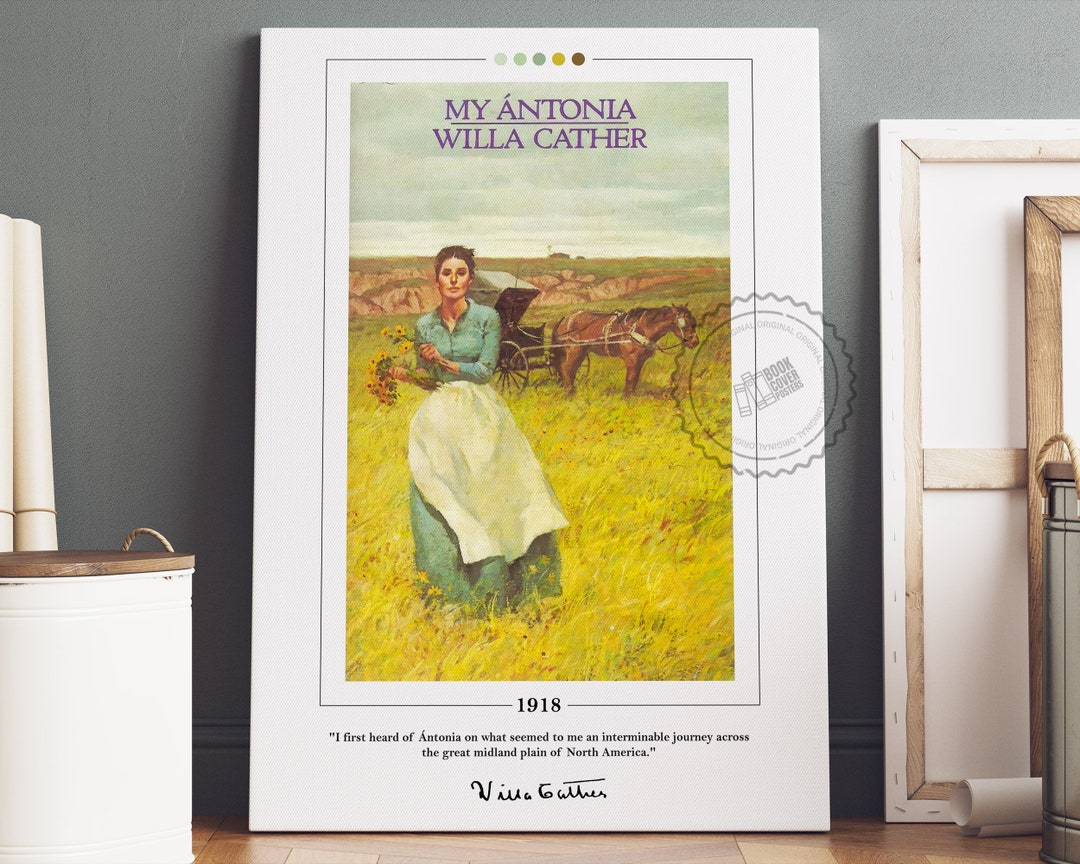 My Antonia Book Cover Poster | Willa Cather, My Antonia Poster, My ...