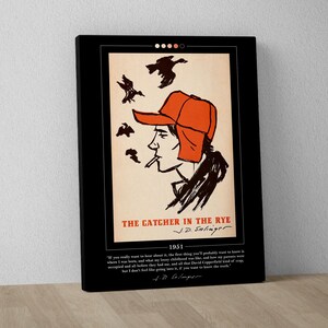 The Catcher in the Rye Book Cover Poster | J. D. Salinger, the Catcher ...