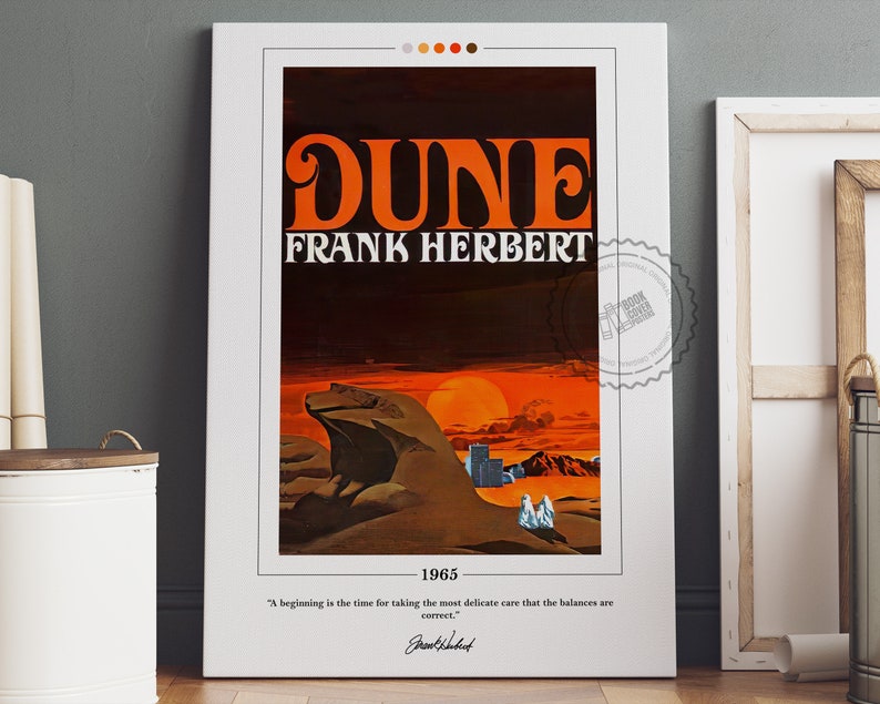 Dune Book Cover Poster Frank Herbert Dune Poster Dune - Etsy
