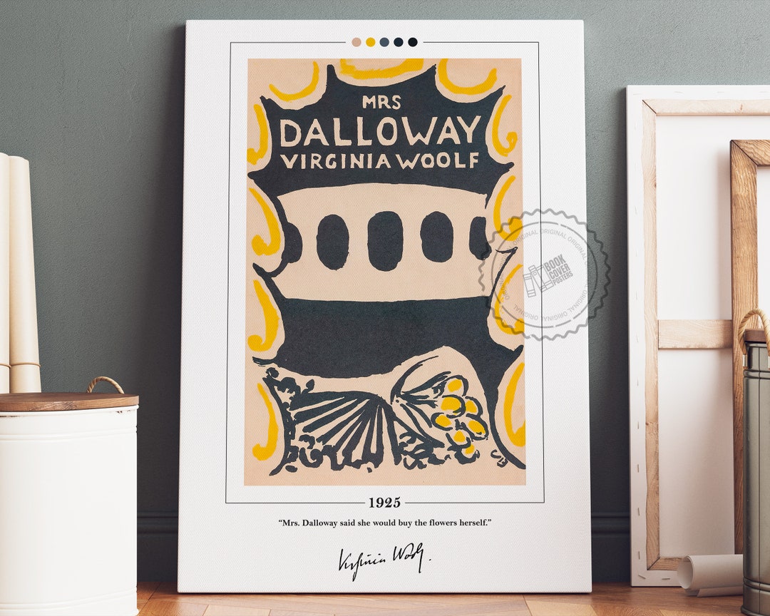 Mrs Dalloway Book Cover Poster | Virginia Woolf, Mrs Dalloway Poster ...