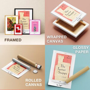 The Tartar Steppe Book Cover Poster | Dino Buzzati, the Tartar Steppe ...