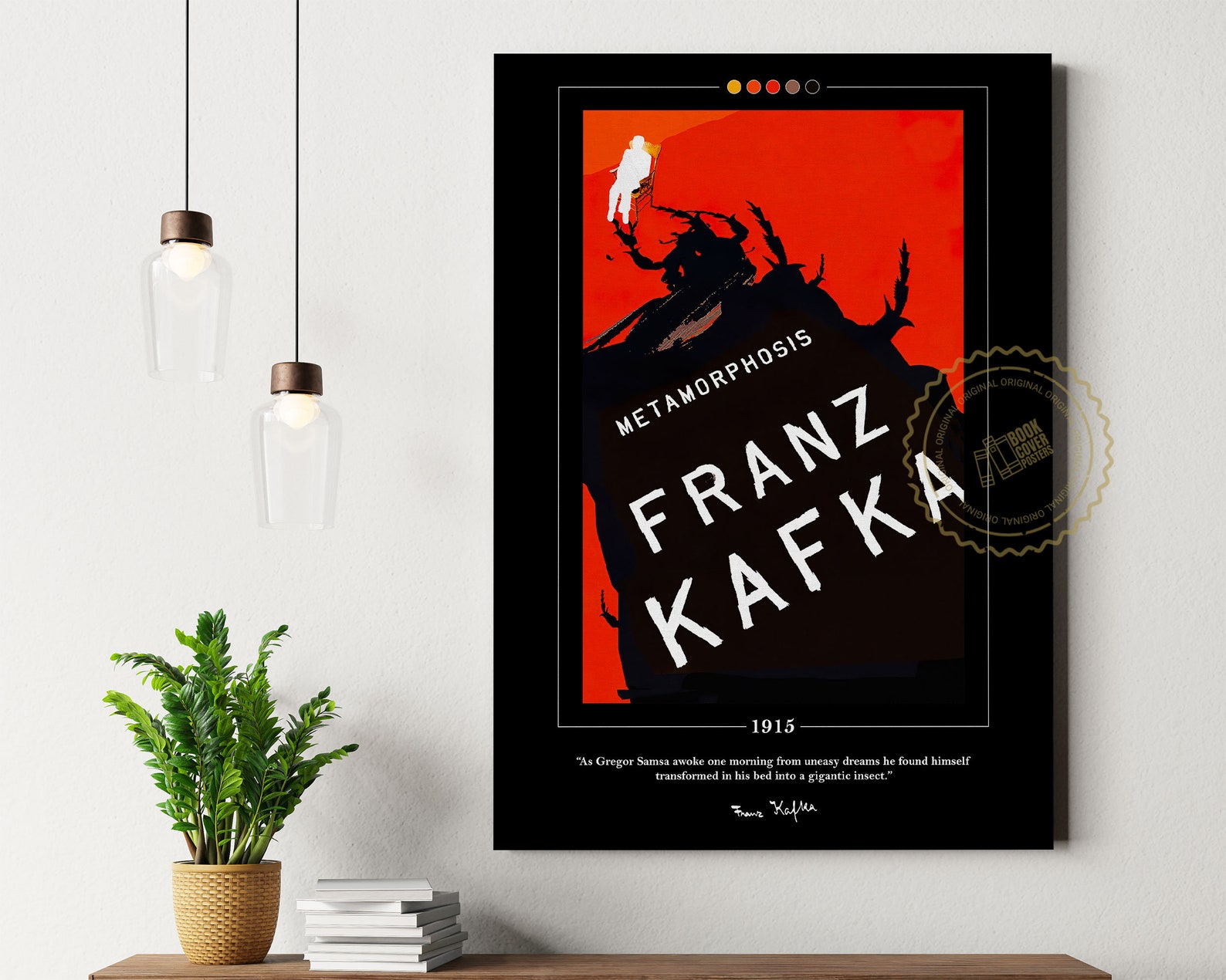 The Metamorphosis Book Cover Poster Franz Kafka - Etsy