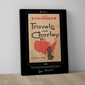 Travels With Charley Book Cover Poster | John Steinbeck, Travels With ...