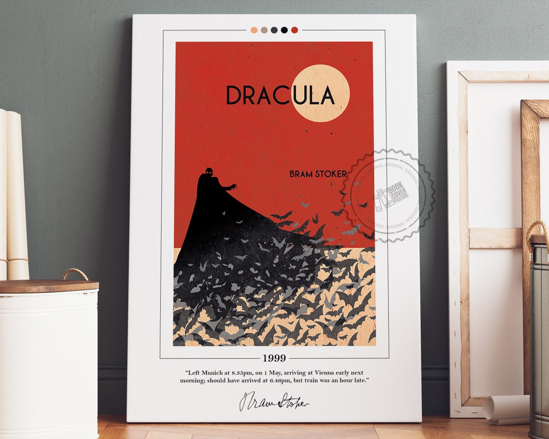 Dracula Book Cover Poster | Bram Stoker, Dracula Poster, Dracula Print ...