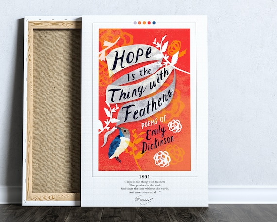 Hope is the Thing With Feathers Book Cover Poster Emily - Etsy