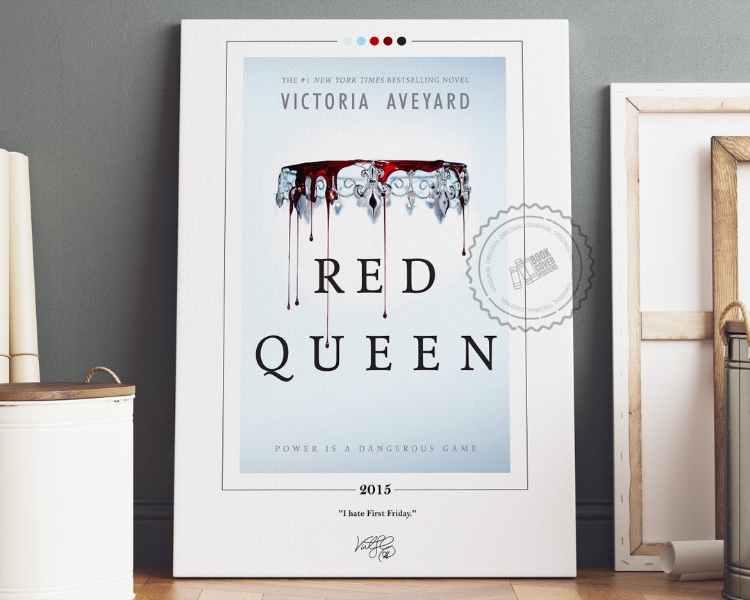 Red Queen Book Cover Poster | Victoria Aveyard, Red Queen Poster, Red ...