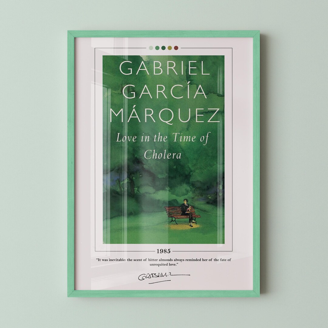 Love in the Time of Cholera Book Cover Poster | Gabriel Garcia Marquez ...