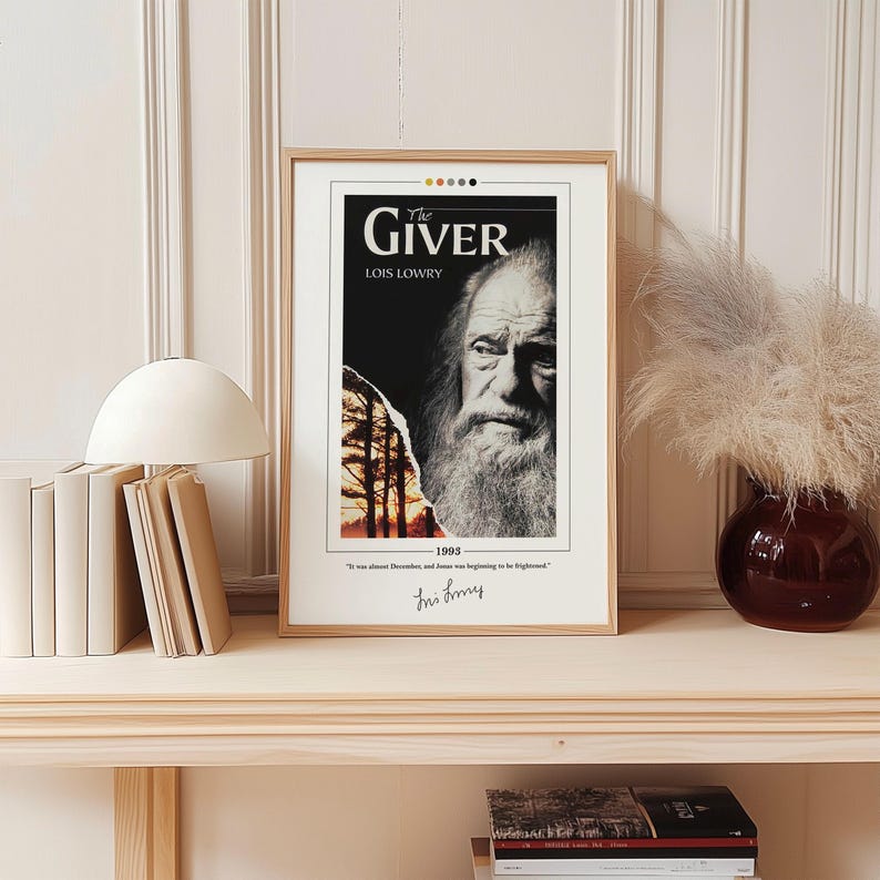 The Giver Book Cover Poster | Lois Lowry, the Giver Poster, the Giver ...