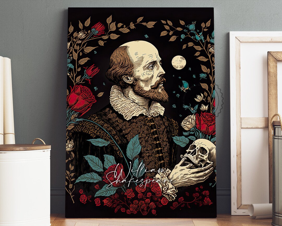 William Shakespeare Poster Canvas | William Shakespeare Canvas Wall Art ...