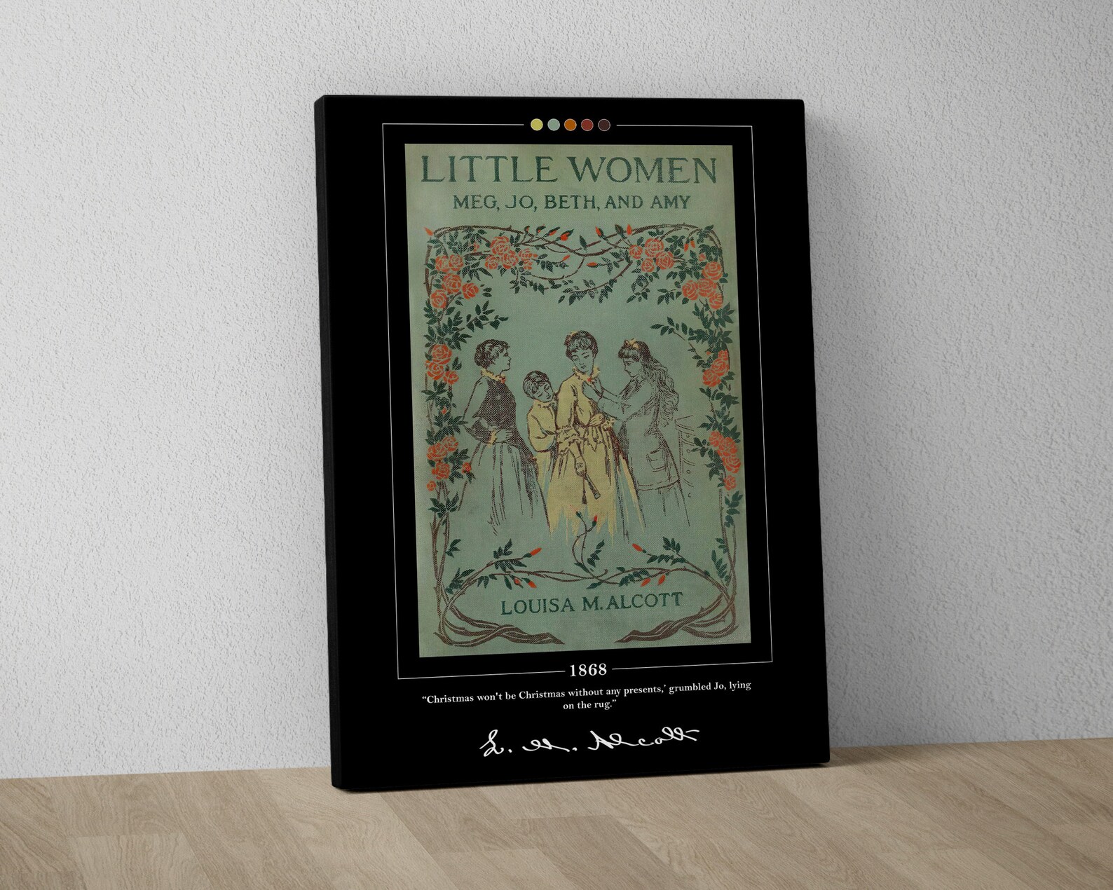Little Women Book Cover Poster Louisa May Alcott Little - Etsy