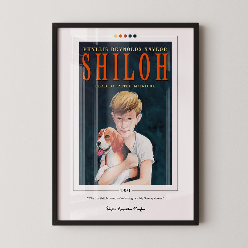 Shiloh Book Cover Poster | Phyllis Reynolds Naylor, Shiloh Poster ...