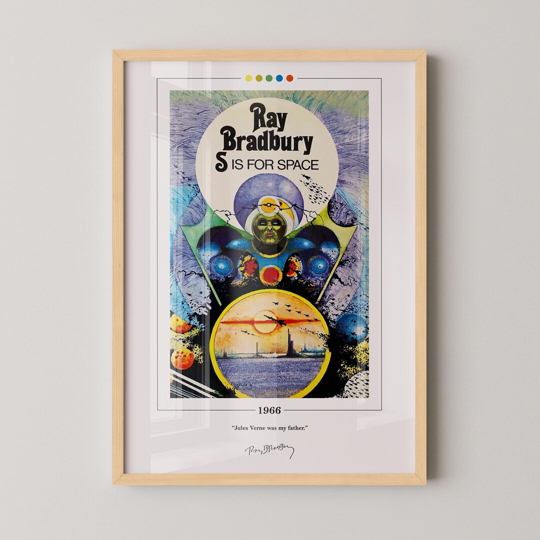 S is for Space Book Cover Poster | Ray Bradbury, S is for Space Poster ...