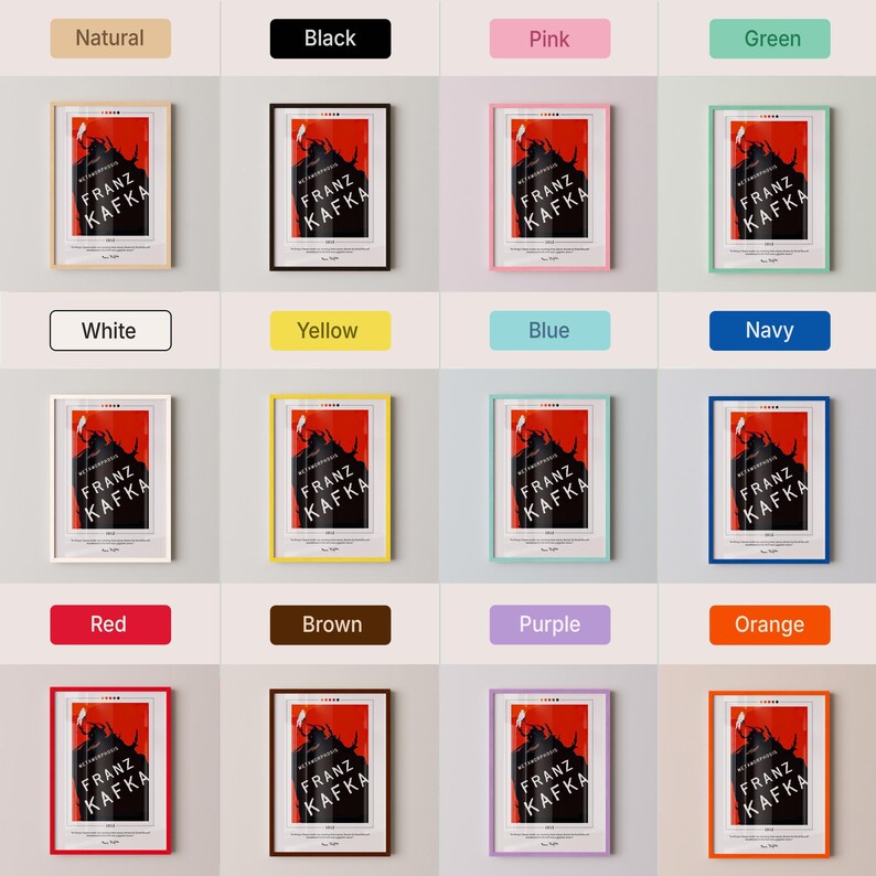 The Metamorphosis Book Cover Poster | Franz Kafka, Metamorphosis Poster ...