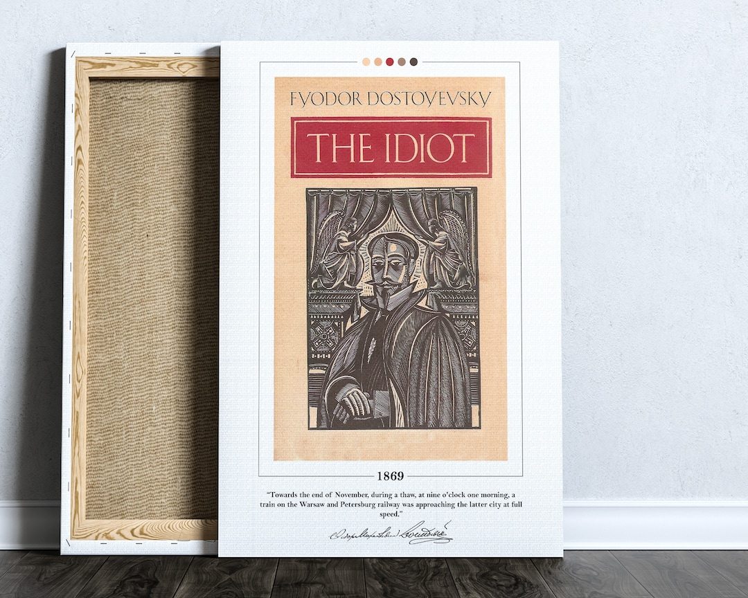 The Idiot Book Cover Poster | Fyodor Dostoevsky, the Idiot Poster, the ...