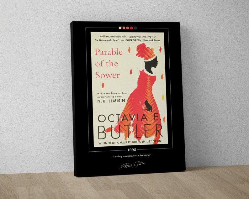 Parable of the Sower Book Cover Poster Octavia E. Butler - Etsy