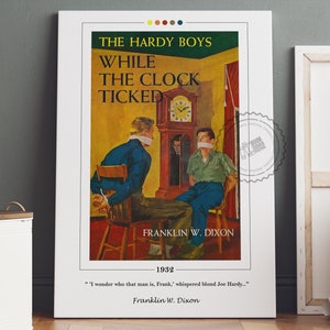 While the Clock Ticked Book Cover Poster | Franklin W. Dixon, While the ...