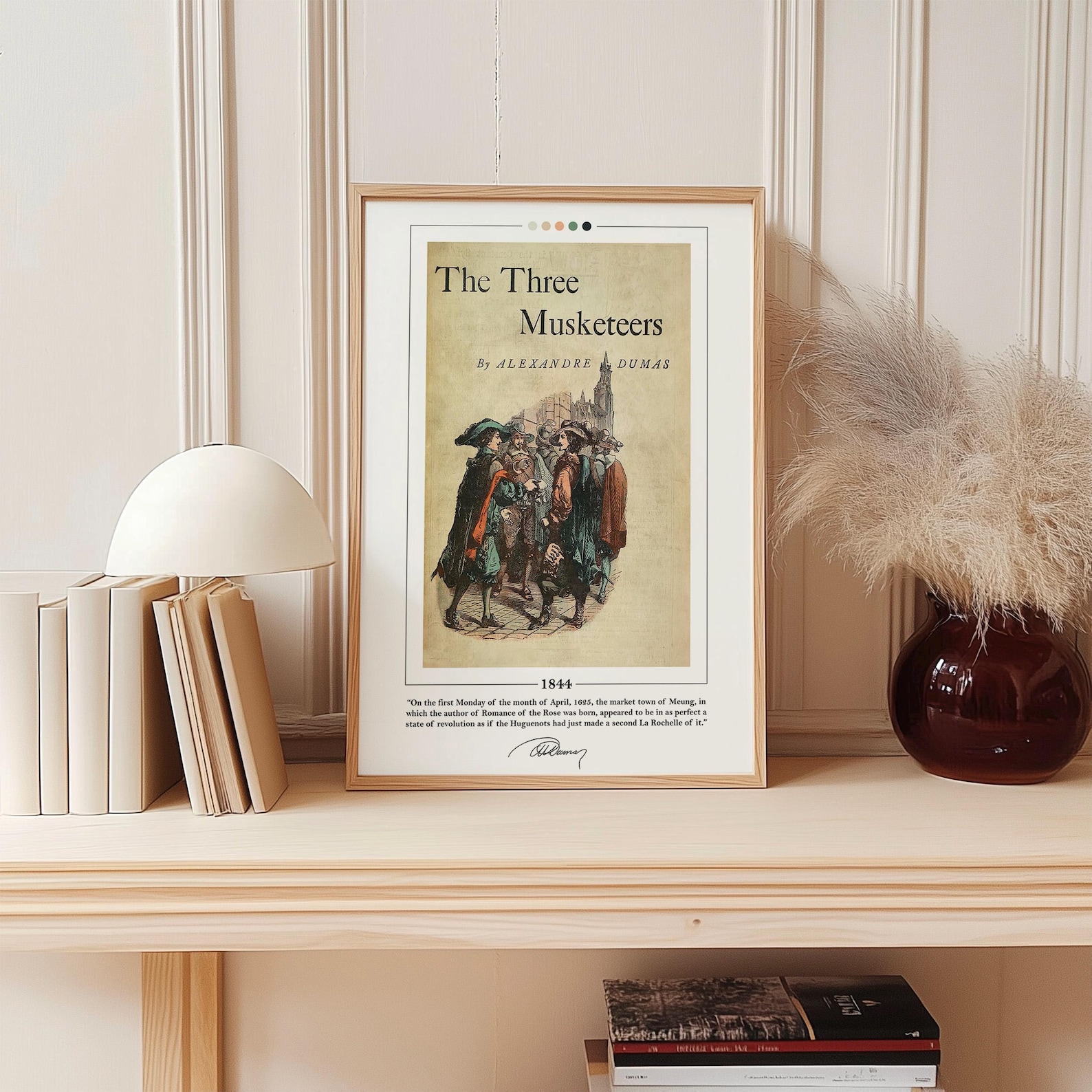 The Three Musketeers Book Cover Poster | Alexandre Dumas, the Three ...