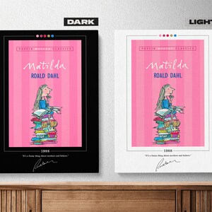 Matilda Book Cover Poster | Roald Dahl, Matilda Poster, Matilda Print ...