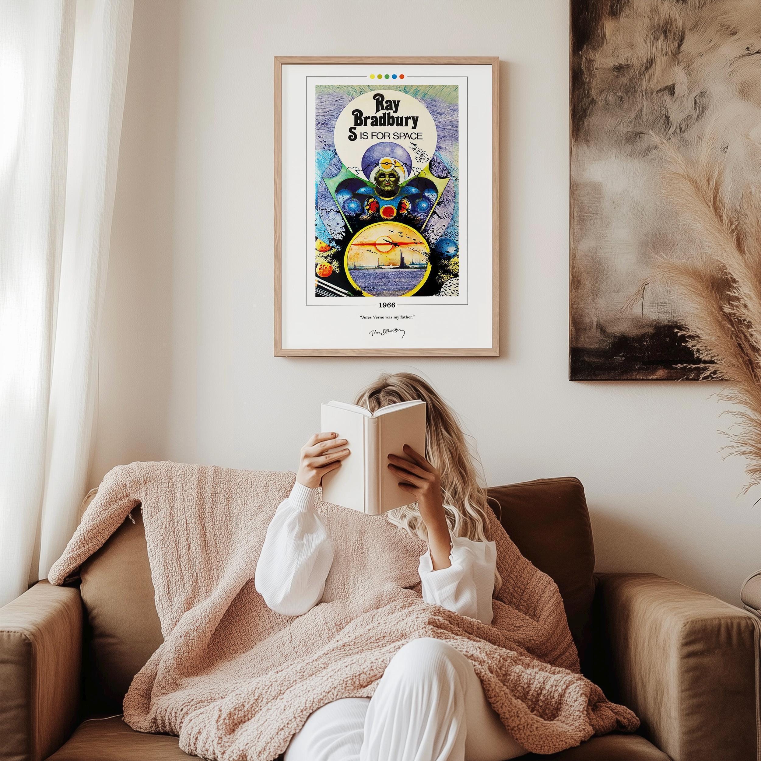 S is for Space Book Cover Poster | Ray Bradbury, S is for Space Poster ...