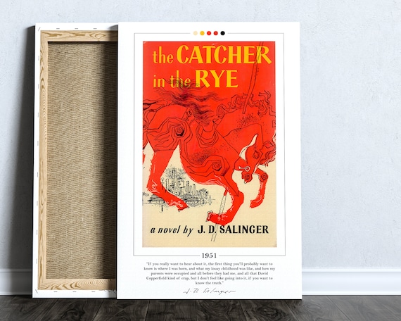 The Catcher in the Rye Book Cover Poster J. D. Salinger the - Etsy