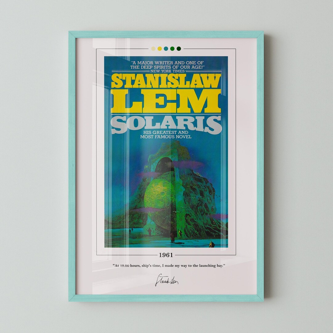 Solaris Book Cover Poster | Stanislaw Lem, Solaris Poster, Solaris ...
