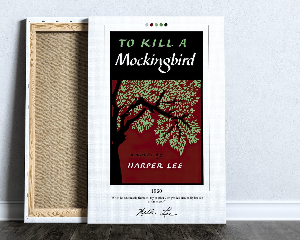 To Kill a Mockingbird Book Cover Poster Harper Lee to Kill - Etsy