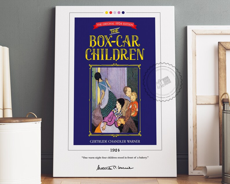 The Boxcar Children Book Cover Poster Gertrude Chandler - Etsy