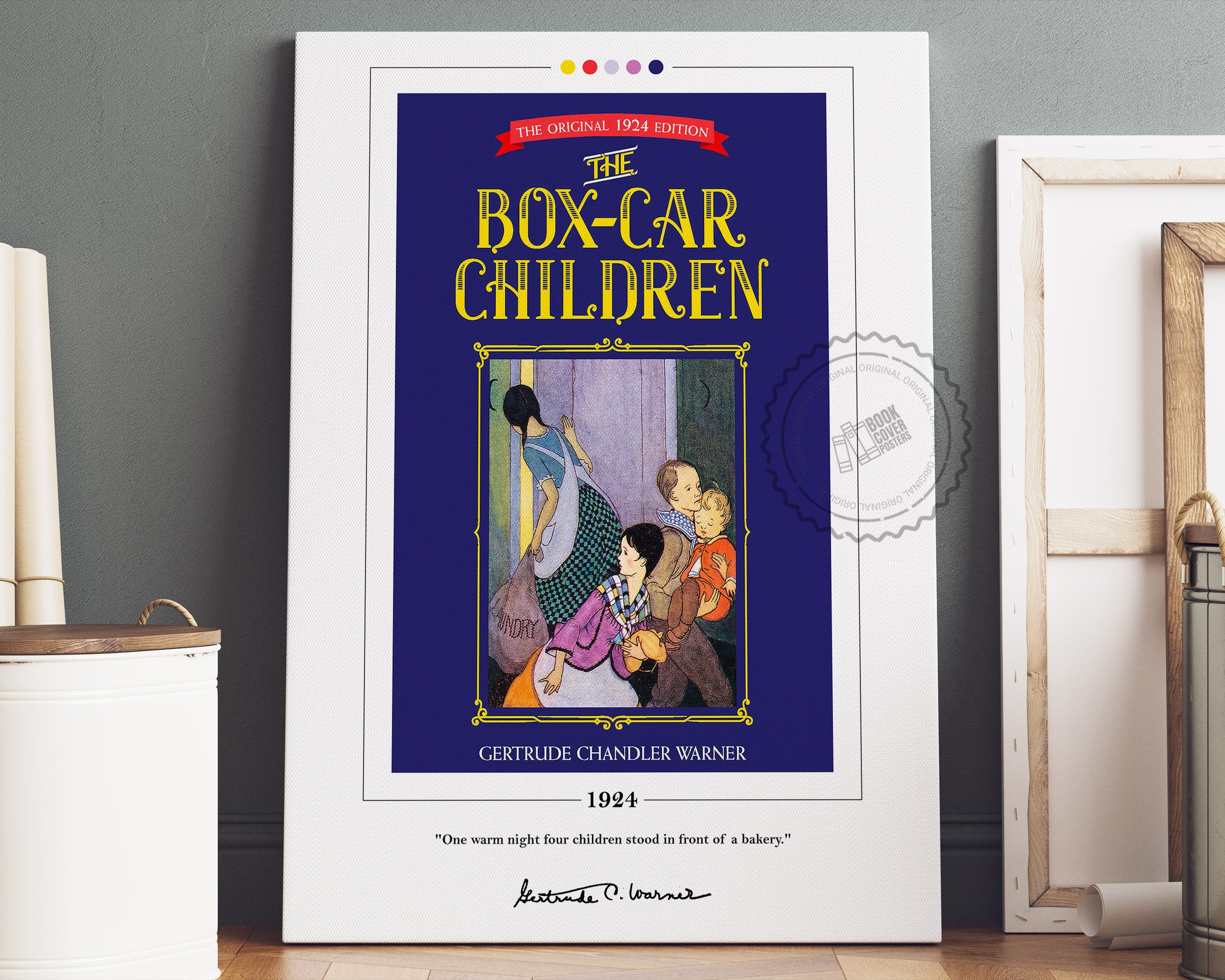 The Boxcar Children Book Cover Poster Gertrude Chandler - Etsy