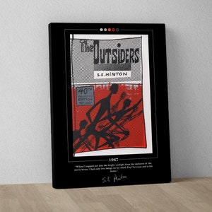 The Outsiders Book Cover Poster | S. E. Hinton, the Outsiders Poster ...
