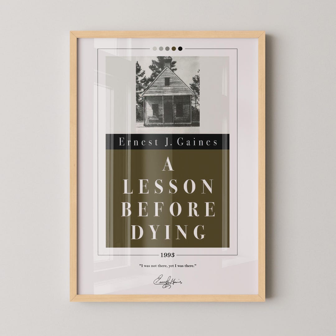 A Lesson Before Dying Book Cover Poster | Ernest J. Gaines, A Lesson ...