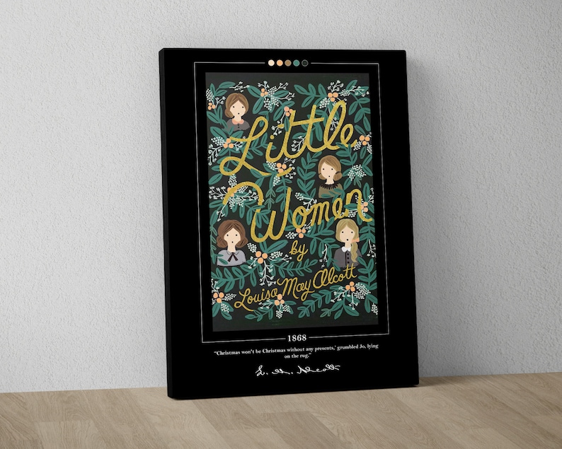 Little Women Book Cover Poster Louisa May Alcott Little - Etsy